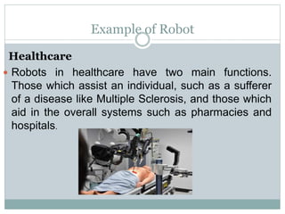 1. introduction to robot | PPTX