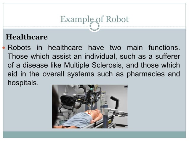 1 Introduction To Robot Pptx Robotics Technology And Computing