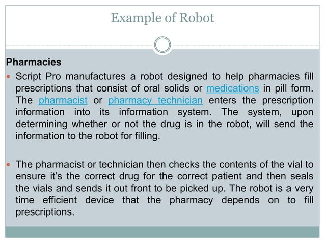 1 Introduction To Robot Pptx Robotics Technology And Computing