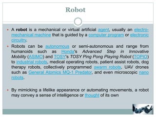 1. introduction to robot | PPTX