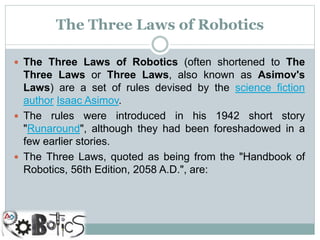 1. introduction to robot | PPTX