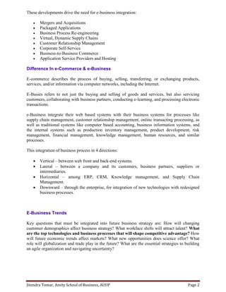 1. introduction e business management | PDF