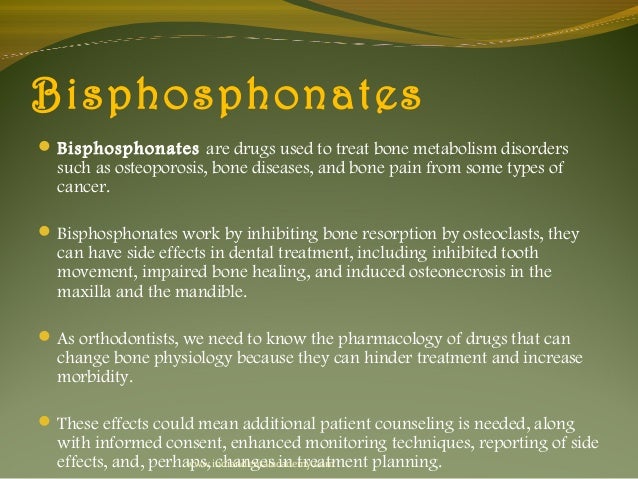 bisphosphonates and orthodontics clinical implications.