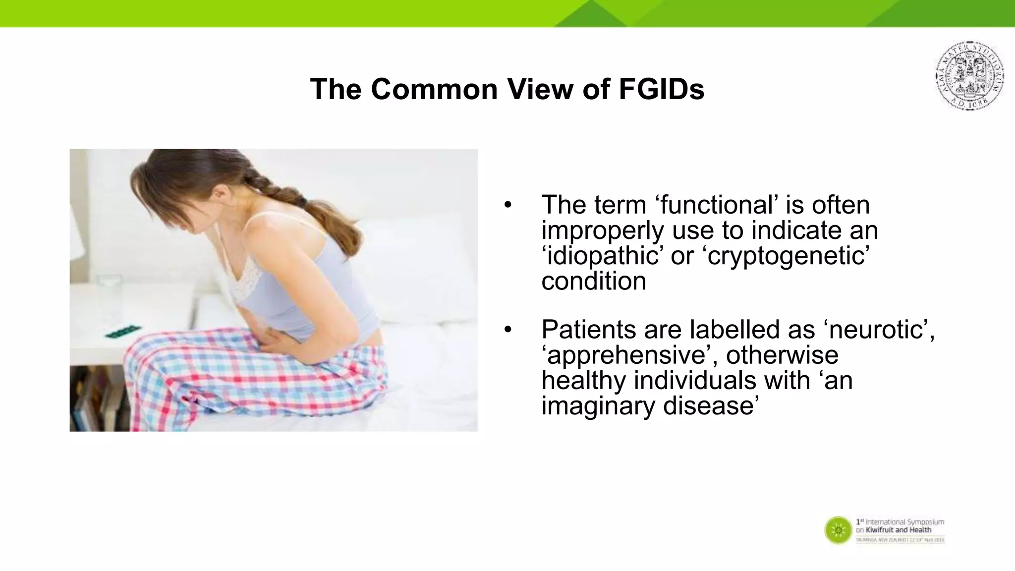 Functional Digestive Disorders and the Role of Diet by Giovanni Barbara ...