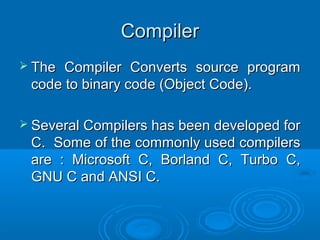 1. overview of c | PPT