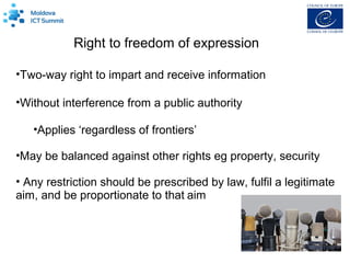Freedom of expression on the internet | PPT