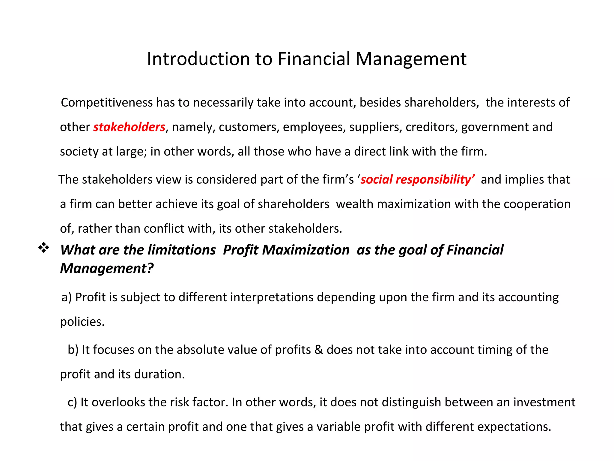 1. introduction to financial management | PPT