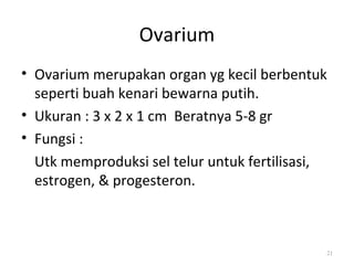 1. anatomi & fisiologi alat reproduksi. | PPT