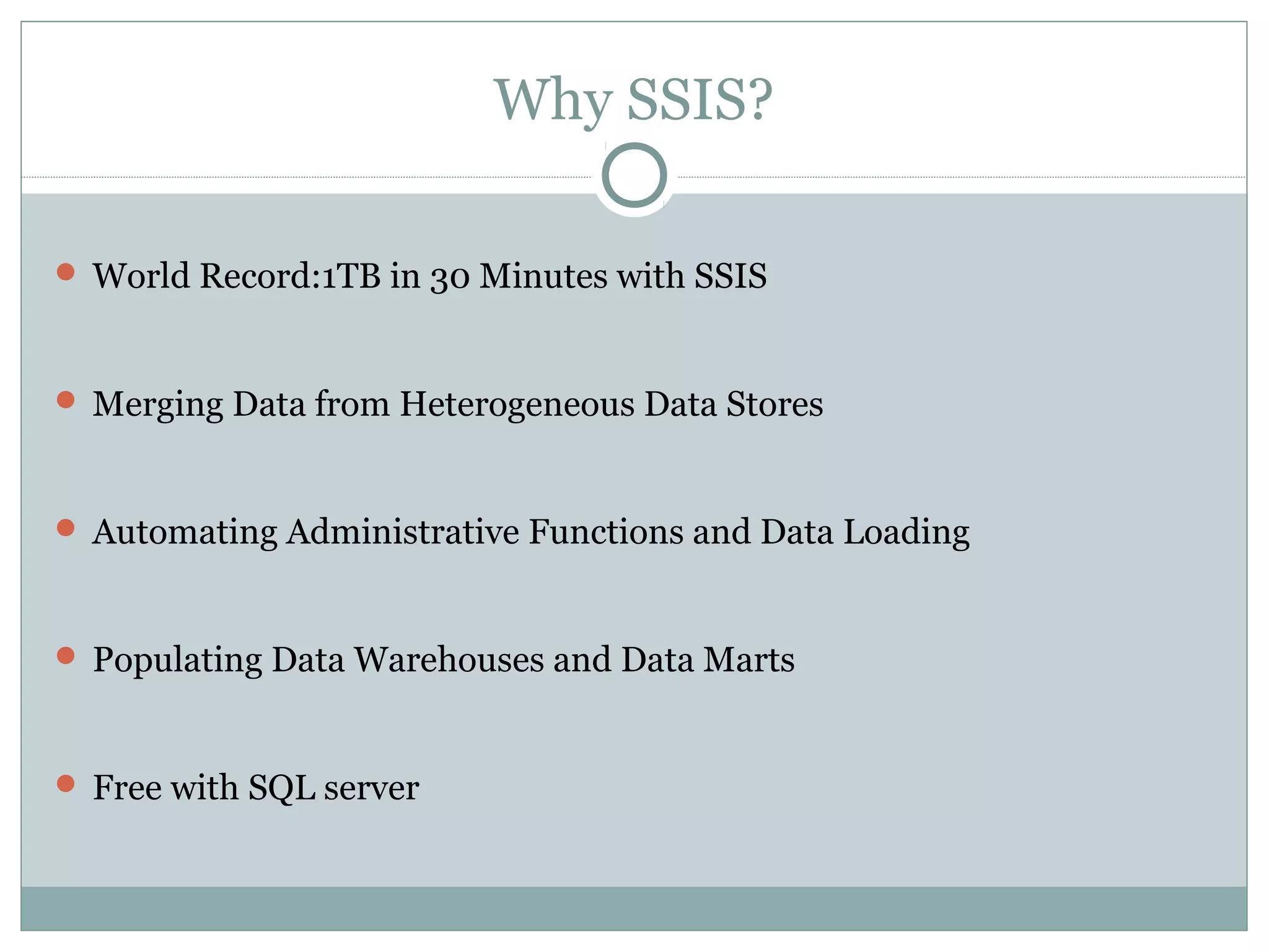 1\9.SSIS 2008R2_Training - Introduction to SSIS | PPT