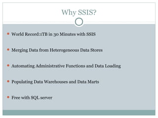 1\9.SSIS 2008R2_Training - Introduction to SSIS | PPT