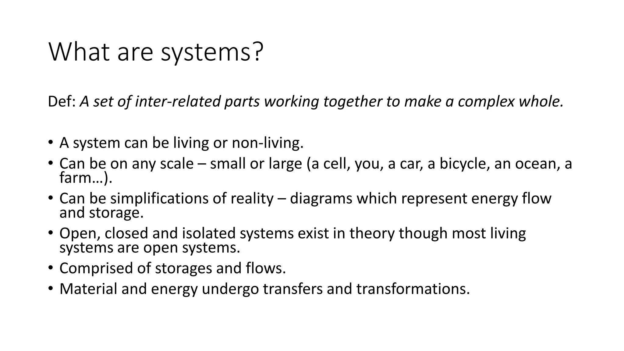 Systems and models | PPT