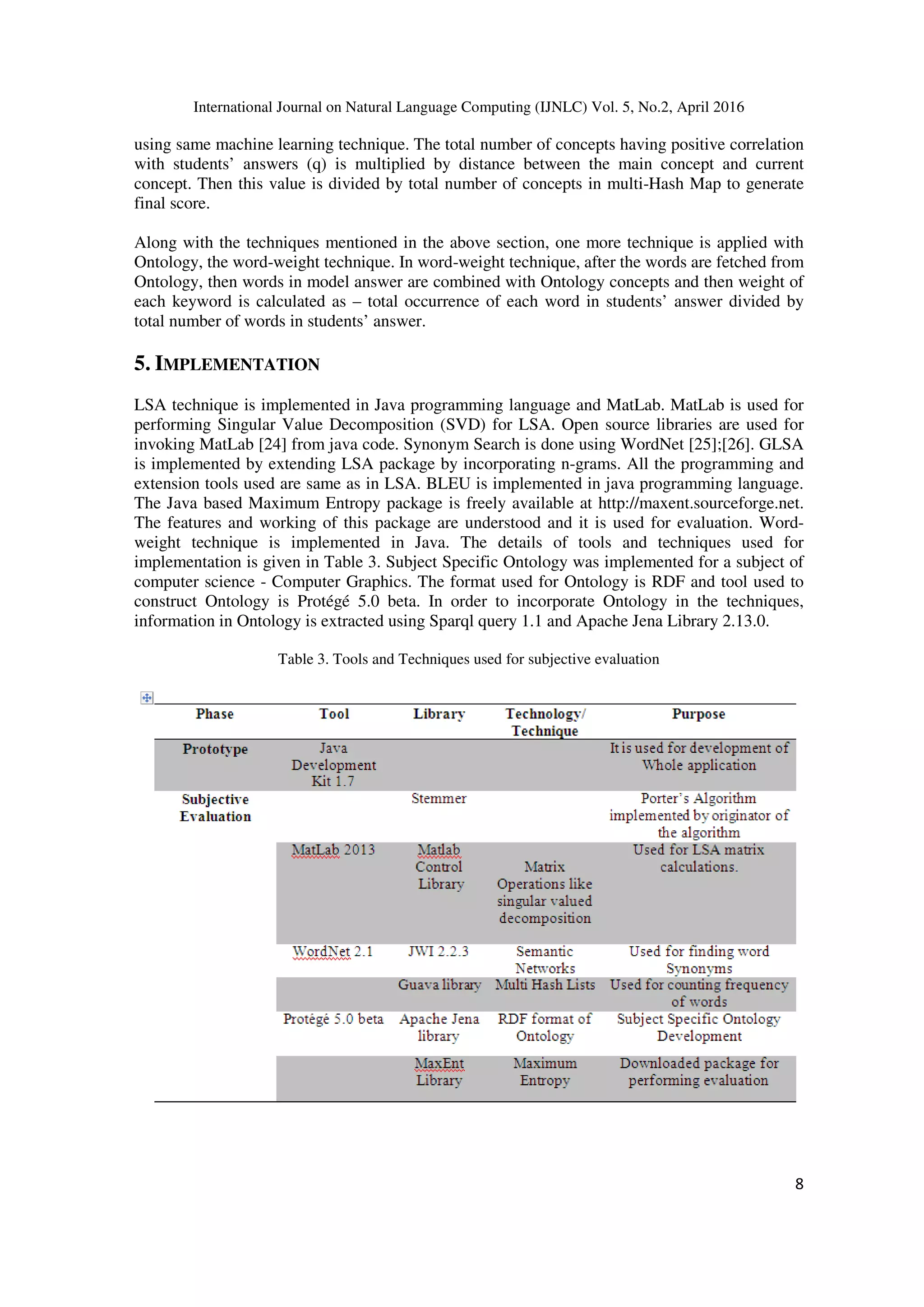 Machine Learning Techniques with Ontology for Subjective Answer ...