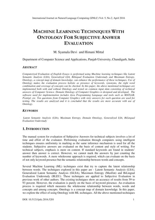 Machine Learning Techniques with Ontology for Subjective Answer ...