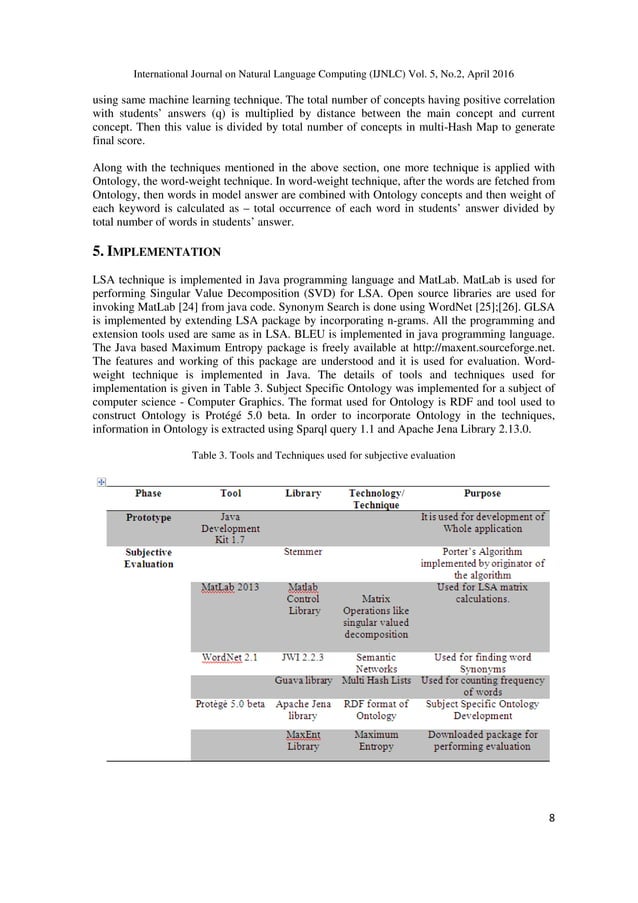 Machine Learning Techniques with Ontology for Subjective Answer ... Machine Learning Techniques with Ontology for Subjective Answer ...