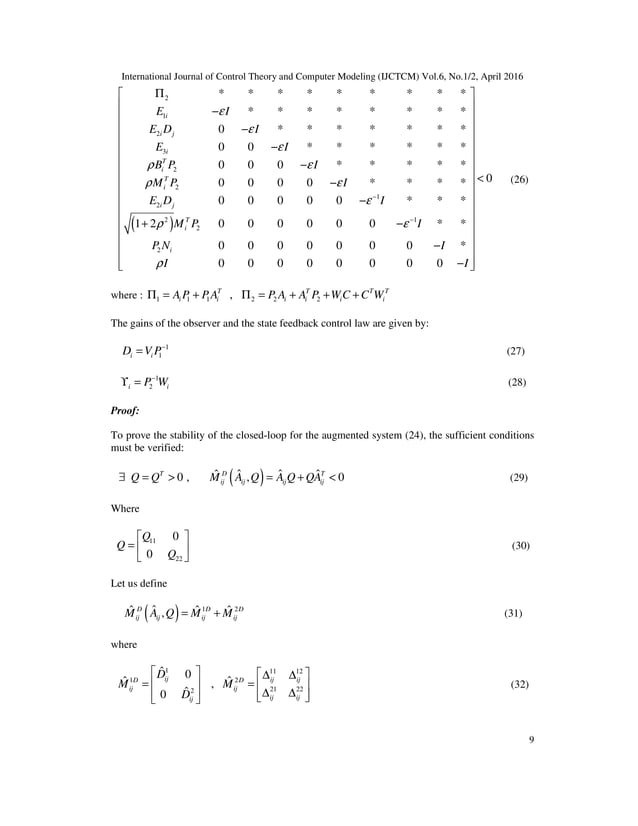 Controller Design Based On Fuzzy Observers For T S Fuzzy Bilinear Models Pdf