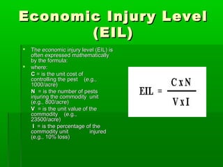 Economic Concept of Pest Management | PPT