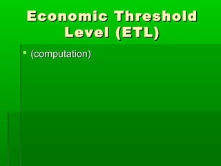 Economic Concept of Pest Management | PPT