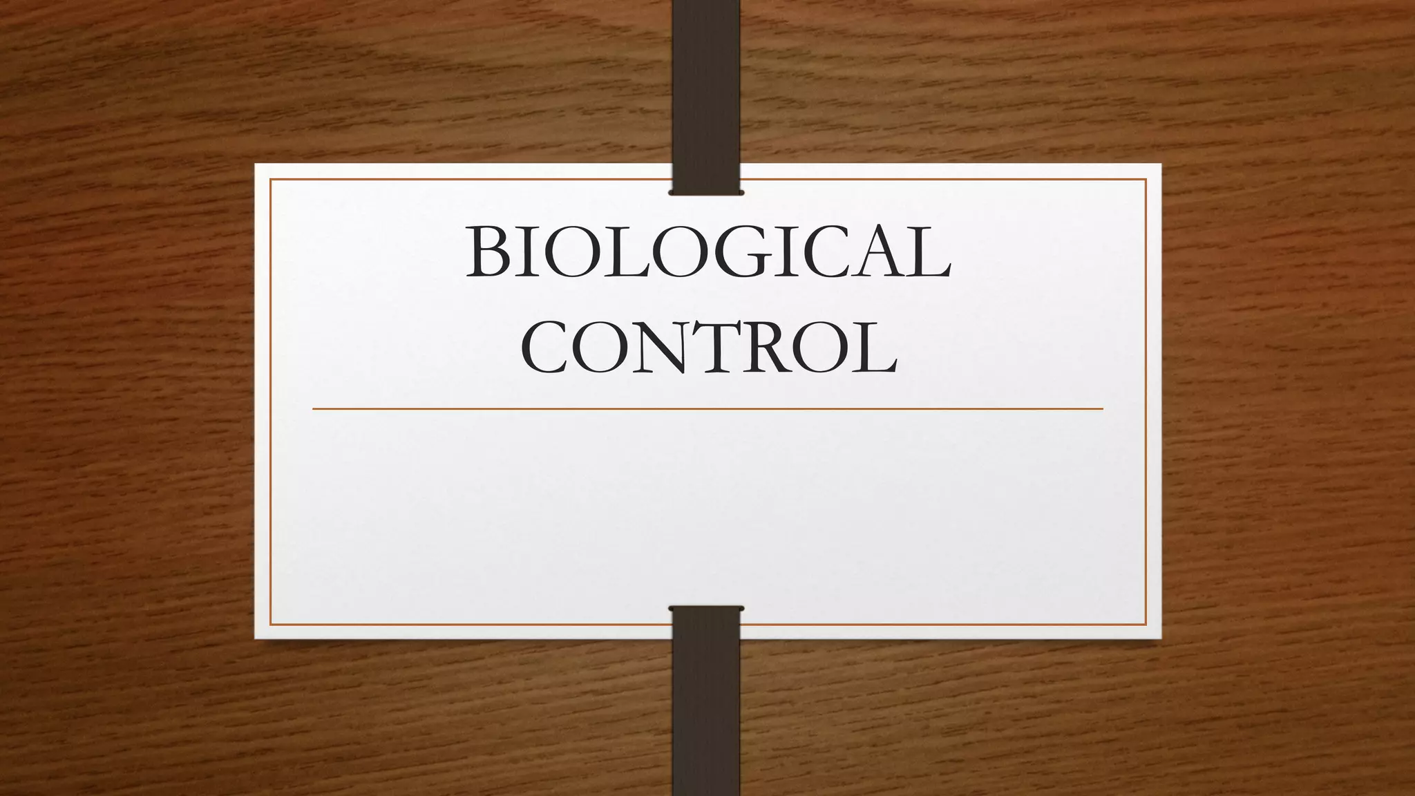 Biological Control | PPT