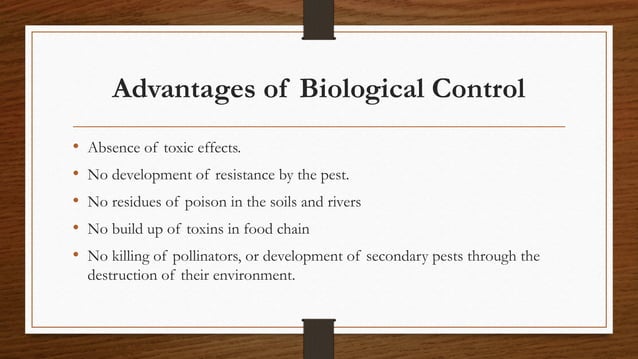 Biological Control | PPT | Free Download