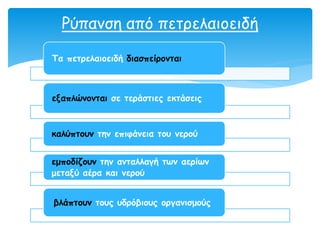 Ρύπανση των υδάτων από αστικά και βιομηχανικά λύματα, ευτροφισμός (1 ...