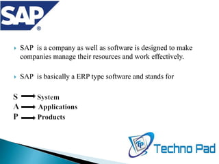 SAP SD Project Based Training Programme | PPT