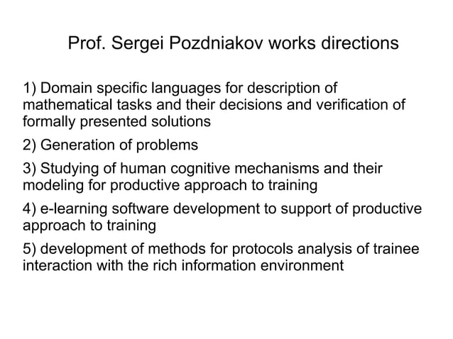 Saint-Petersburg Electrotechnical University (LETI) | PPT