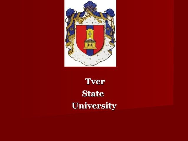Tver State University | PPT