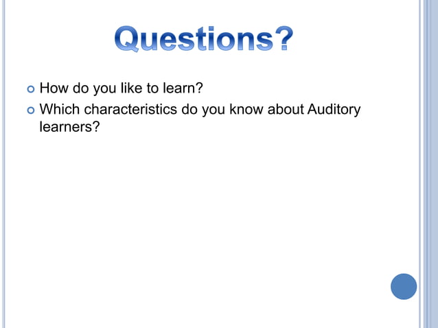 Types of Learners , characteristics, way of learning | PPTX