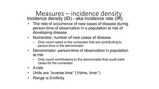 1.5.4 measures incidence+incidence density | PPTX