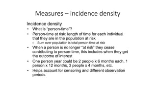 1.5.4 measures incidence+incidence density | PPTX