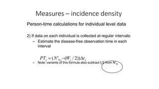 1.5.4 measures incidence+incidence density | PPTX