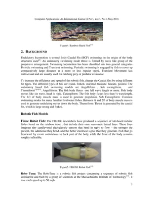 A SURVEY ON UNDULATORY MOTION BASED ROBOTIC FISH DESIGN | PDF ...