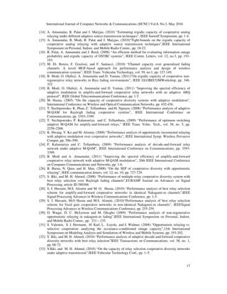 PERFORMANCE ANALYSIS OF THE LINK-ADAPTIVE COOPERATIVE AMPLIFY-AND-FORWARD RELAY NETWORKS WITH ...