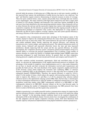 PERFORMANCE ANALYSIS OF THE LINK-ADAPTIVE COOPERATIVE AMPLIFY-AND-FORWARD RELAY NETWORKS WITH ...