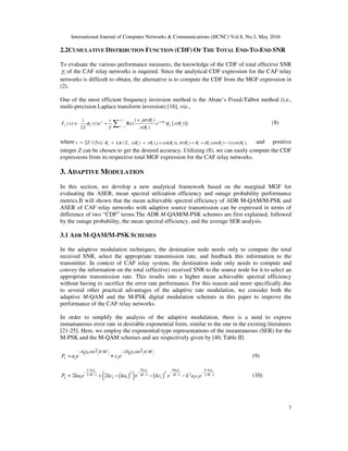 PERFORMANCE ANALYSIS OF THE LINK-ADAPTIVE COOPERATIVE AMPLIFY-AND-FORWARD RELAY NETWORKS WITH ...