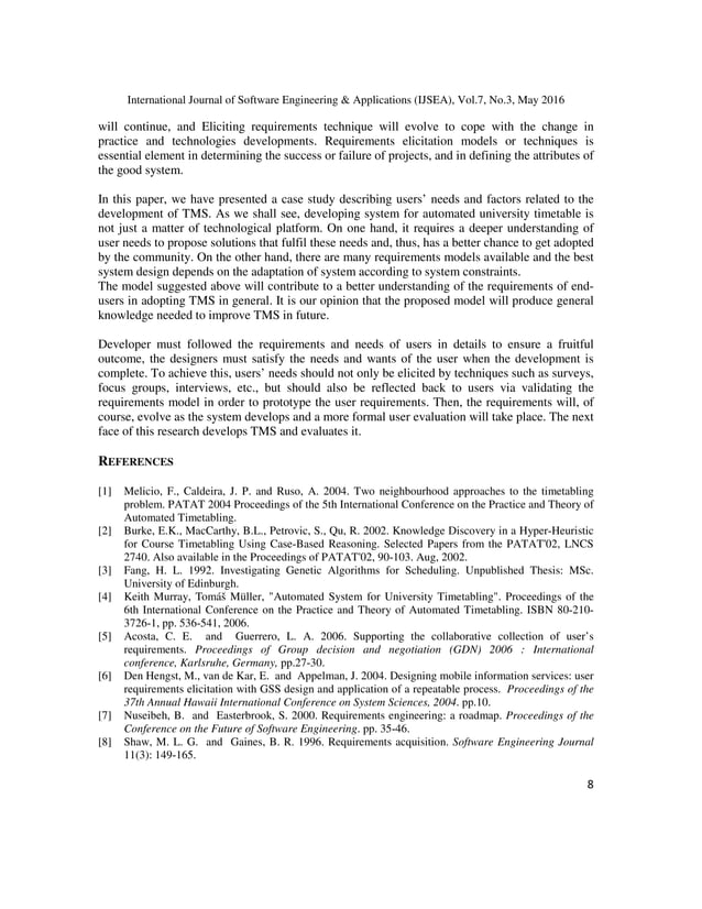USER REQUIREMENTS MODEL FOR UNIVERSITY TIMETABLE MANAGEMENT SYSTEM | PDF