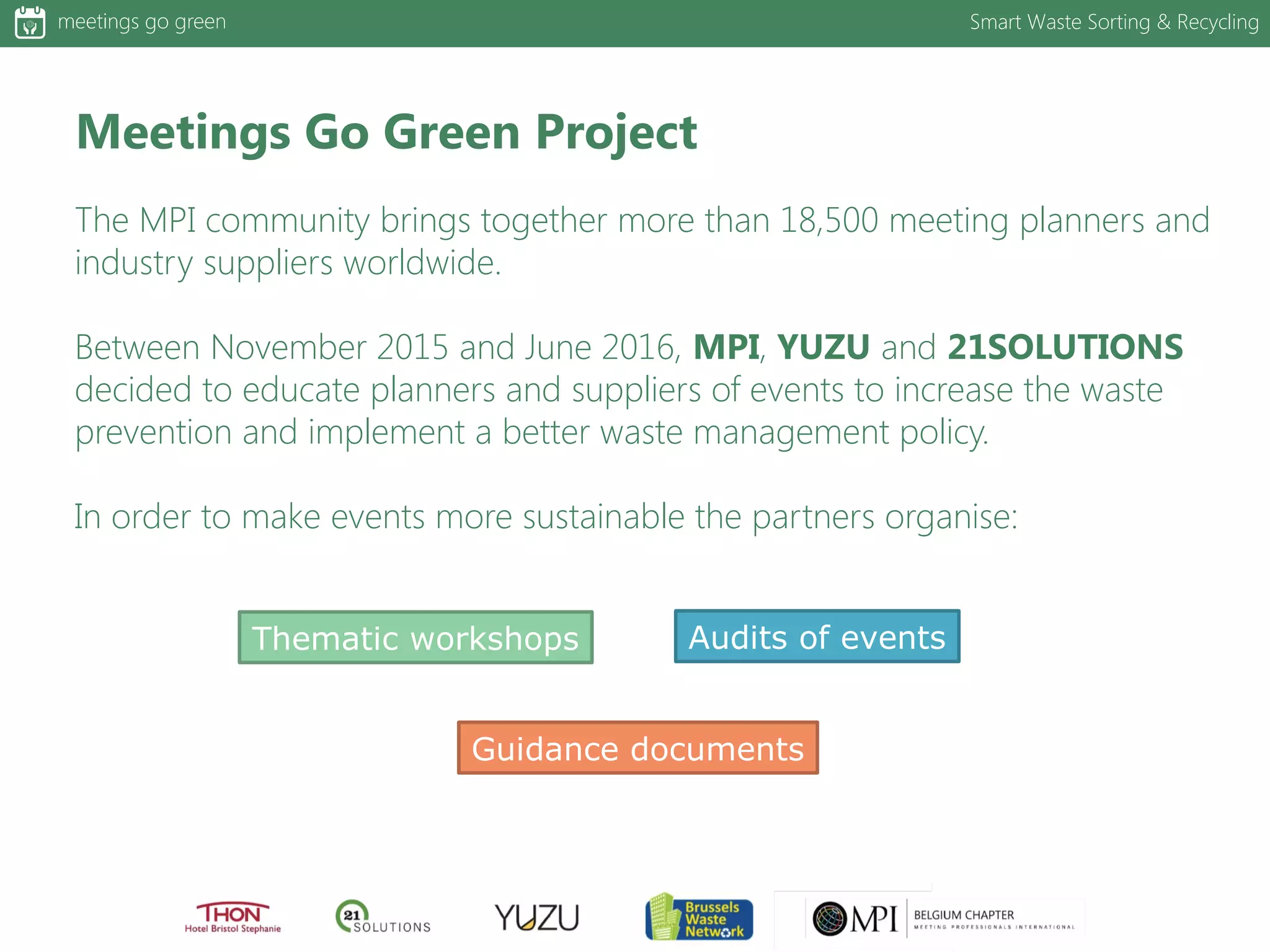 Introduction workshop "Smart Waste Sorting & Recycling" | PPT