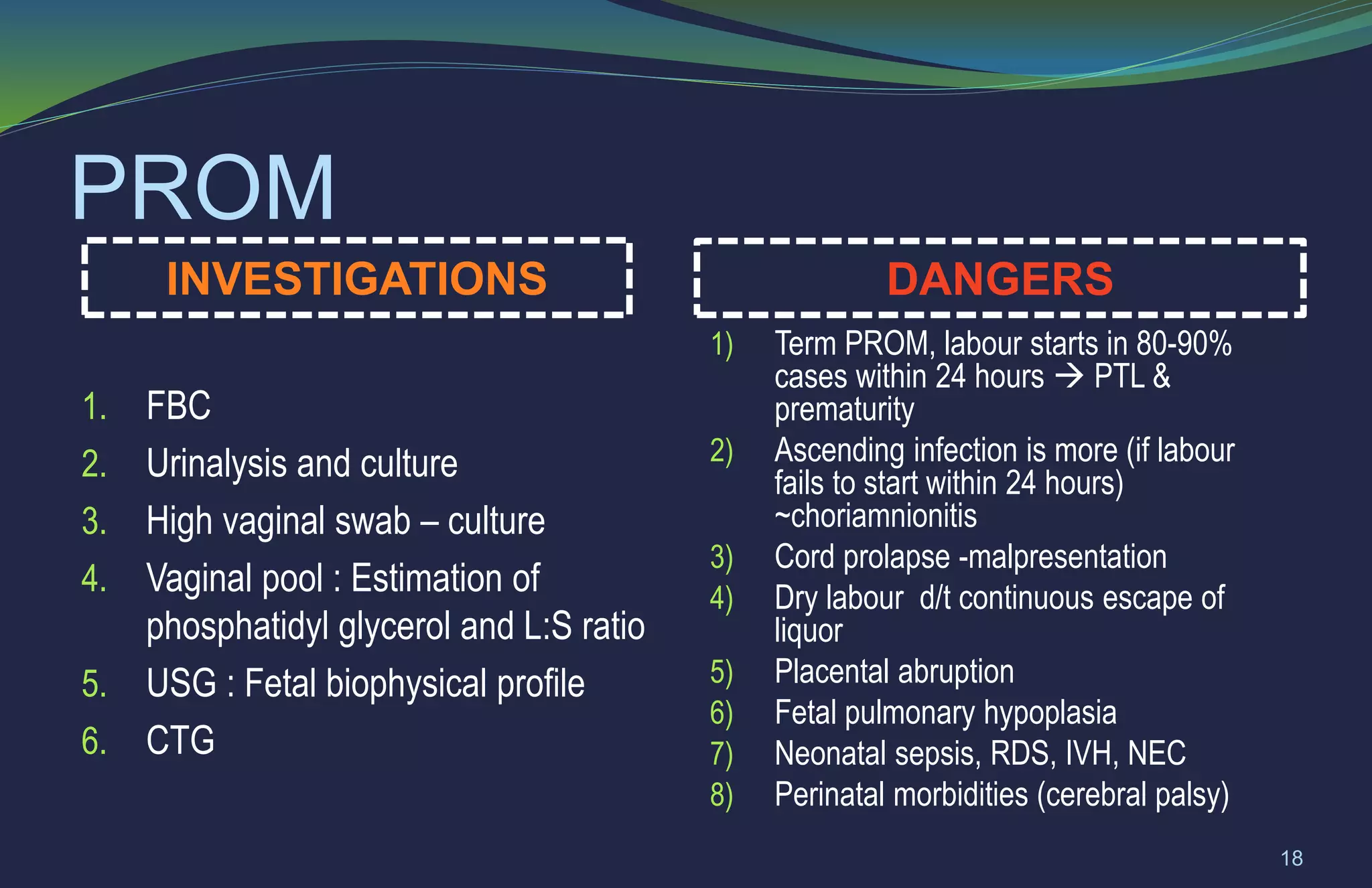 Pre term & premature rupture of membranes (prom) | PPTX