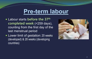 Pre term & premature rupture of membranes (prom) | PPTX