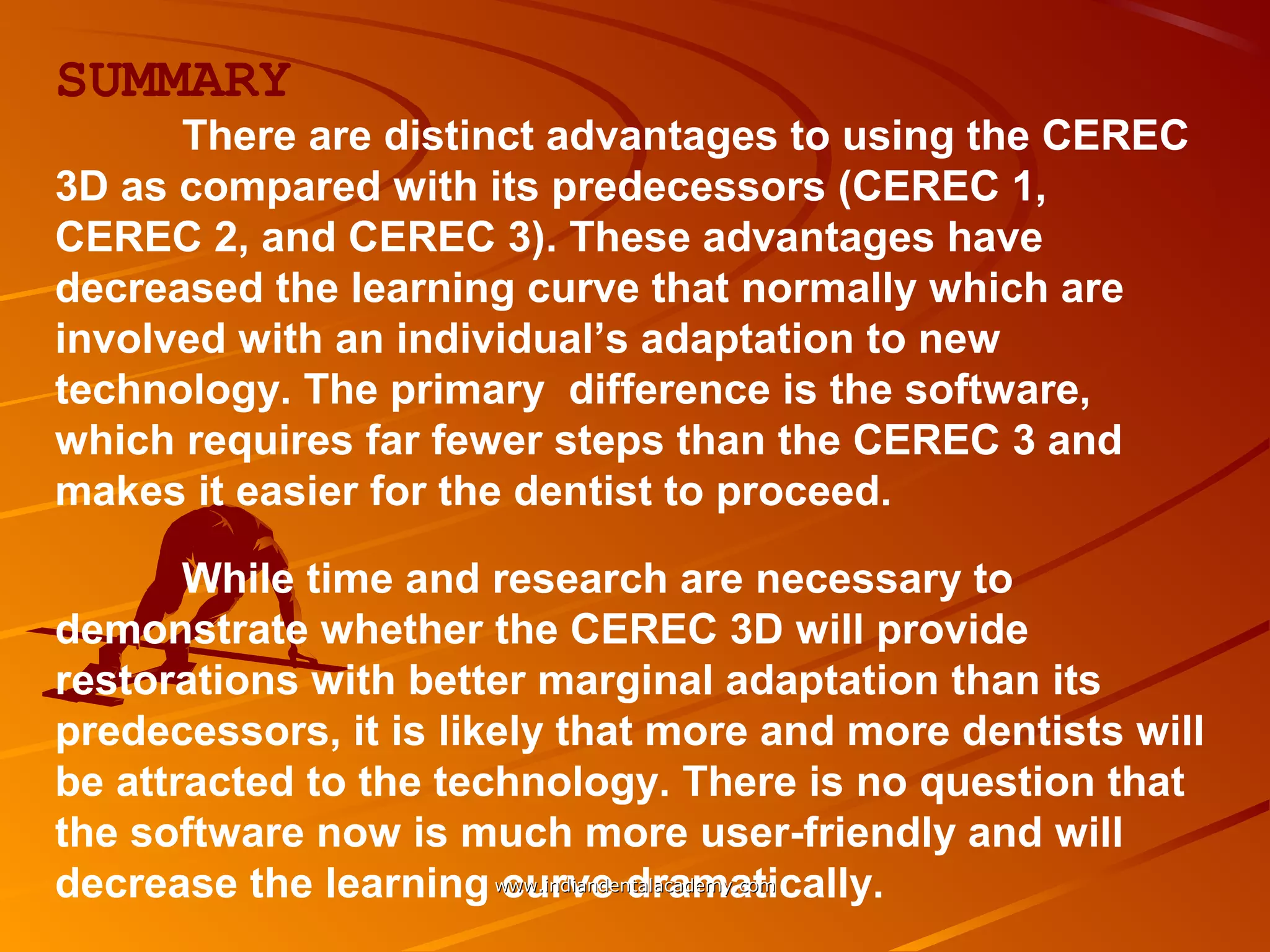 AN OVERVIEW OF THE CEREC 3D CAD/CAM SYSTEM / dental implant courses by ...