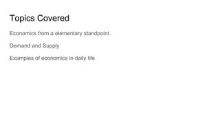 Indian Economy: Part-1 Everyday Economics | PPTX