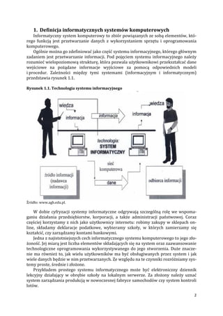Charakterystyka informatycznych systemów komputerowych | PDF