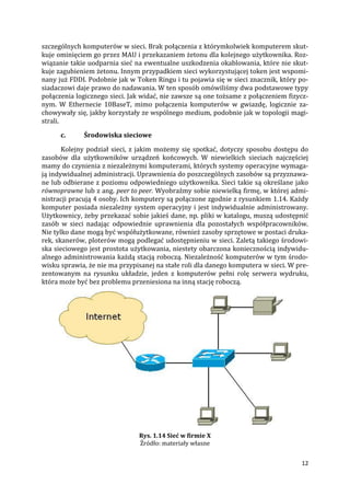 Podstawowe pojęcia dotyczące sieci komputerowych. Podział sieci | PDF