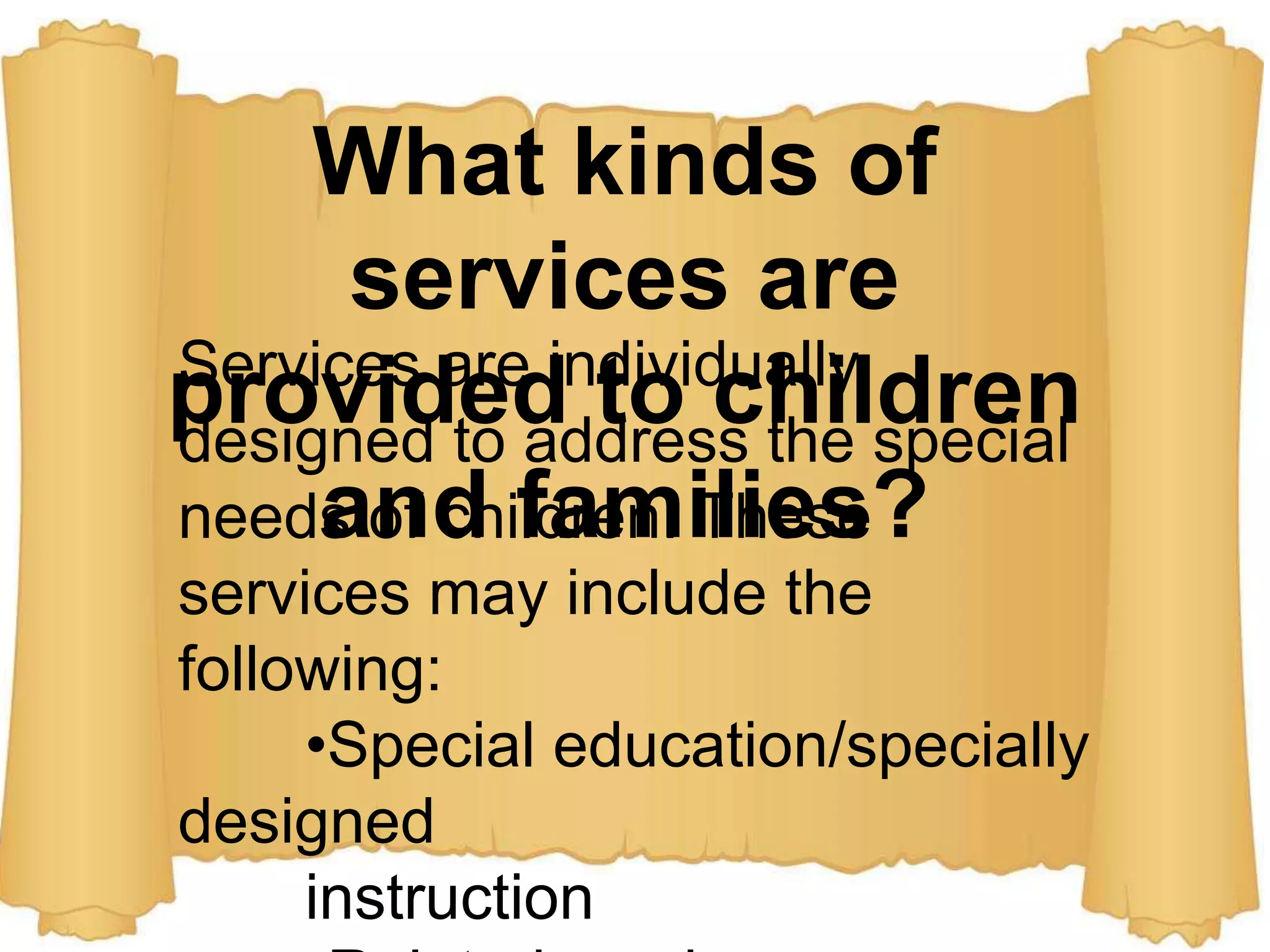 1. educational support services | PPTX