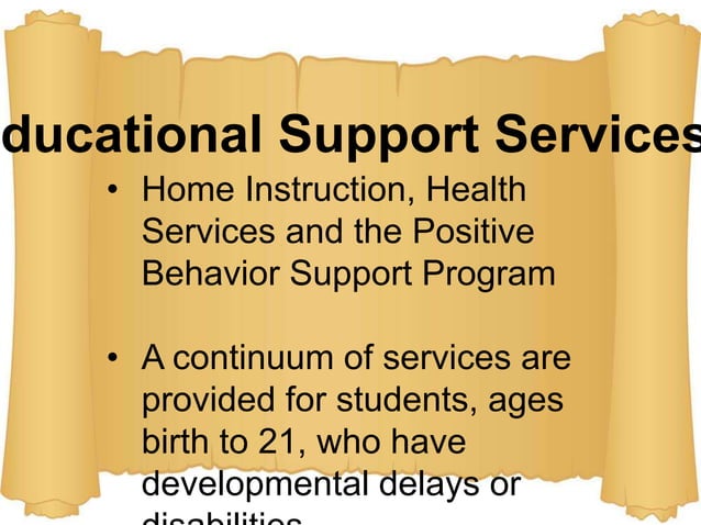 1. educational support services | PPT
