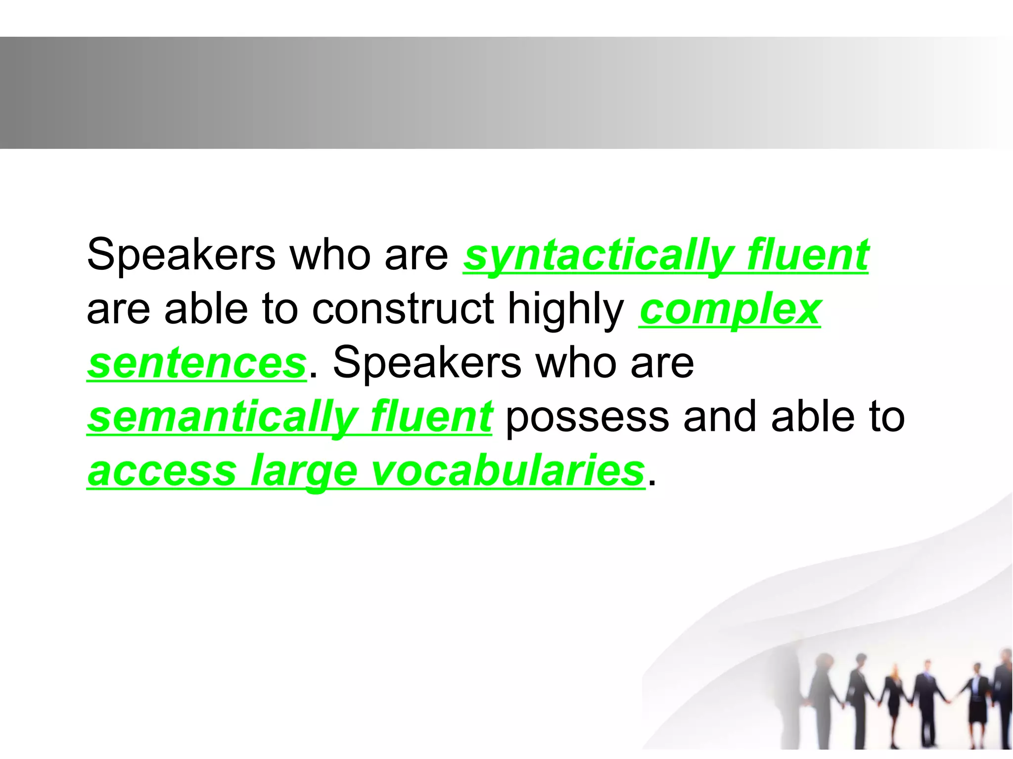 1. fluency introduction | PPT