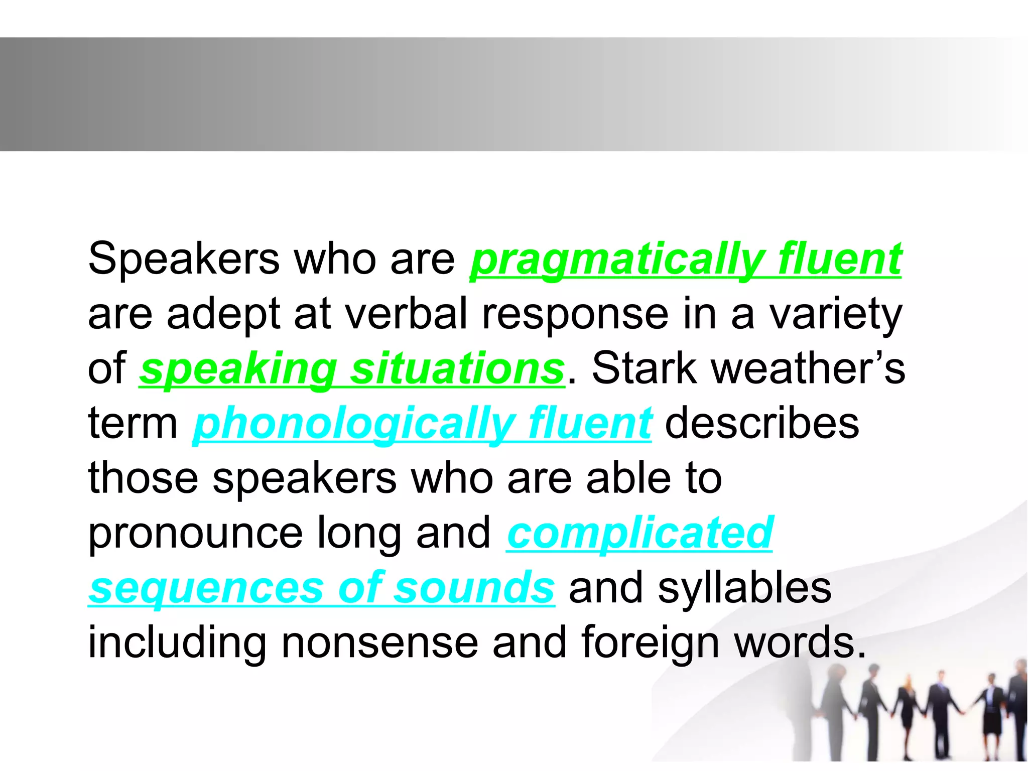 1. fluency introduction | PPT