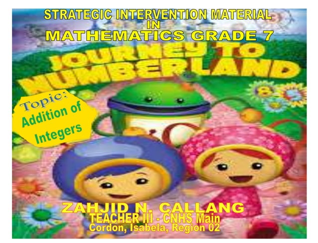 Strategic Intervention Material in Mathematics Grade 7 | DOCX