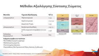 Σύσταση σώματος και αθλητική απόδοση | PPT