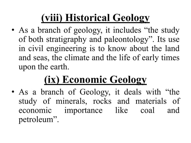 1.1 introduction of geology,Branches and Scope of Geology | PPTX ...